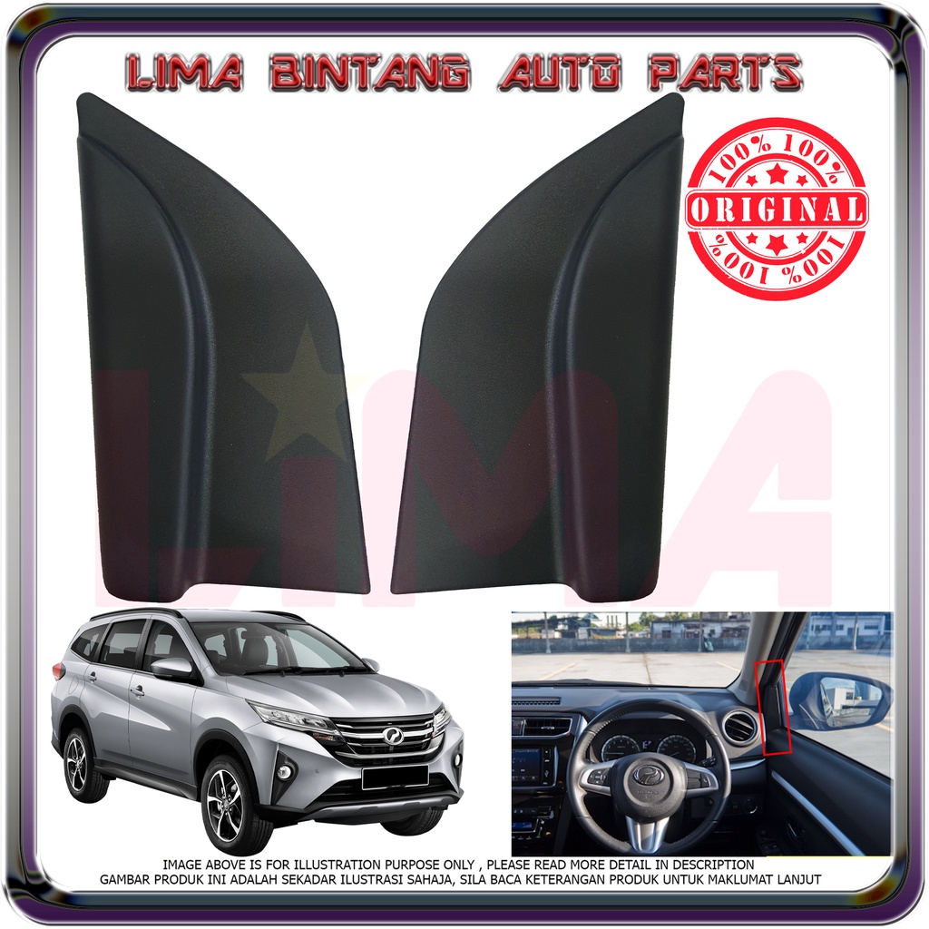 Perodua Aruz Front Side Mirror Inner Delta Cover , Door Pillar Inner ...