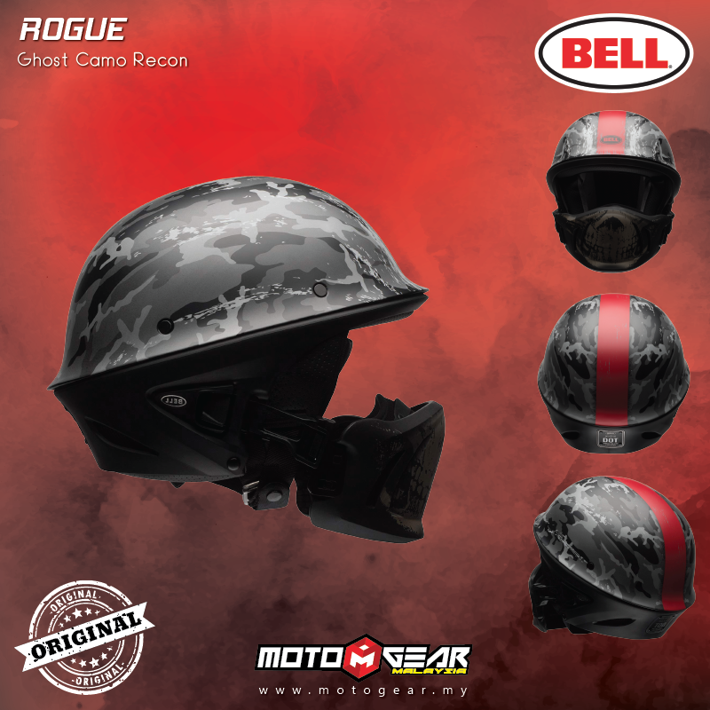 Bell Rogue Ghost Recon Camo Half Helmet Motorcycle Helmets