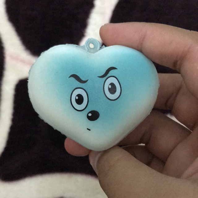 Squishy mini angry blue face love | Shopee Malaysia