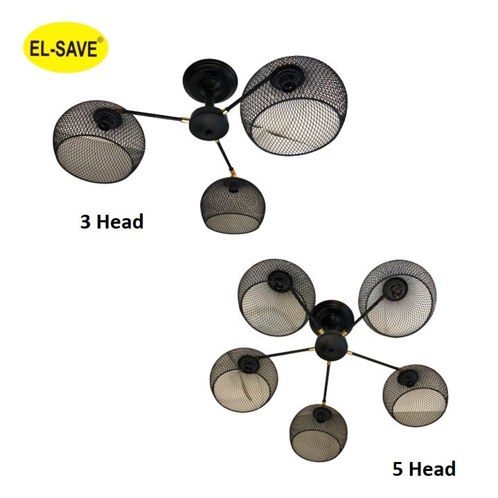 Modern Style Ceiling Light Mesh Black Ceiling Lamp Adjustable Designer ...