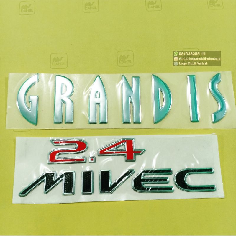 Mitsubishi grandis logo Emblem 2.4 mivec original Size Luggage | Shopee ...