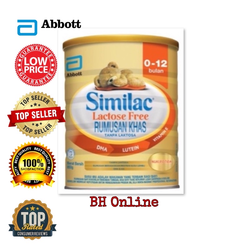 Similac Gold LF ( Lactose Free ) 0-12 x 850g ( Exp: 2024 ) | Shopee ...