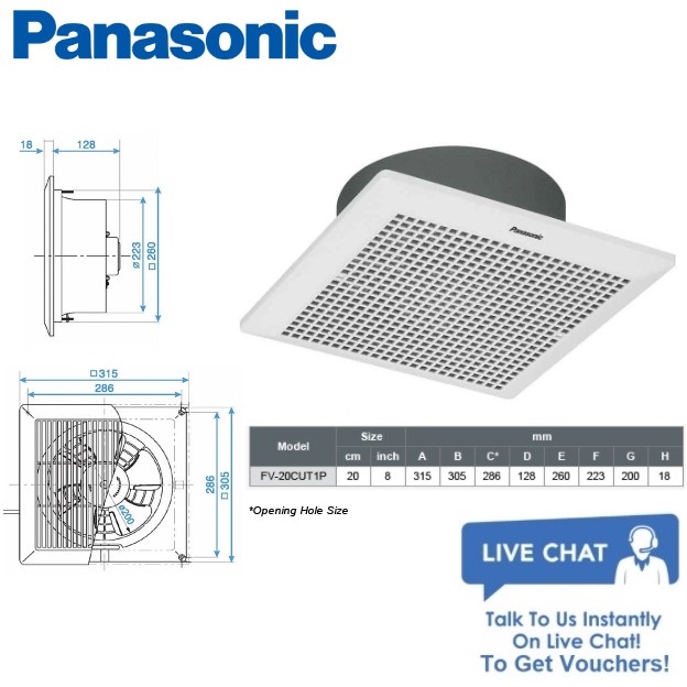 Ceiling Exhaust Fan Size