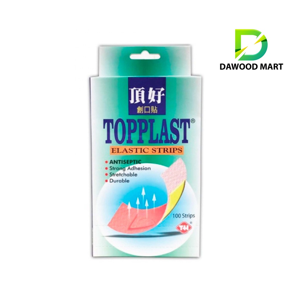 Topplast Elastic Strips Plaster | Plaster Luka Berubat | 100pcs ...
