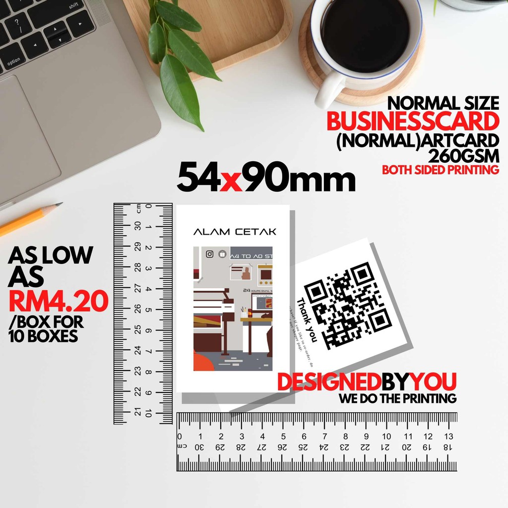 260gsm Business card / Name card / Thank you card Material Art Card ...