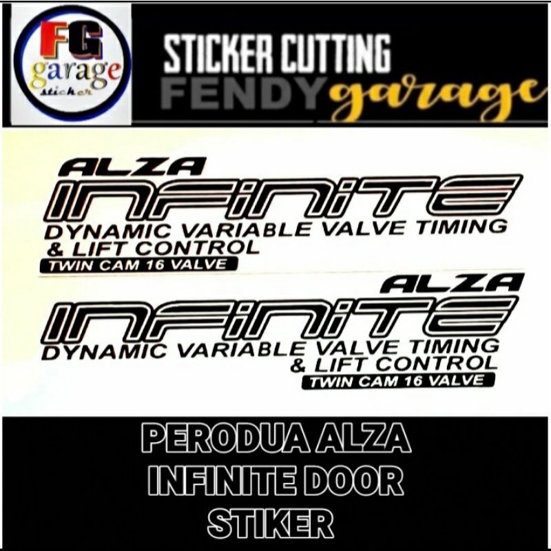 PERODUA ALZA INFINITE DOOR STIKER 1 SET L/R | Shopee Malaysia