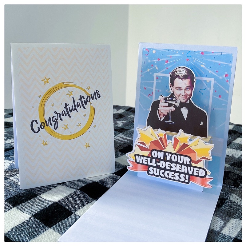 Congratulation Pop Up Greeting Card/ Gift Card/ Meme Card/ Wish Card ...
