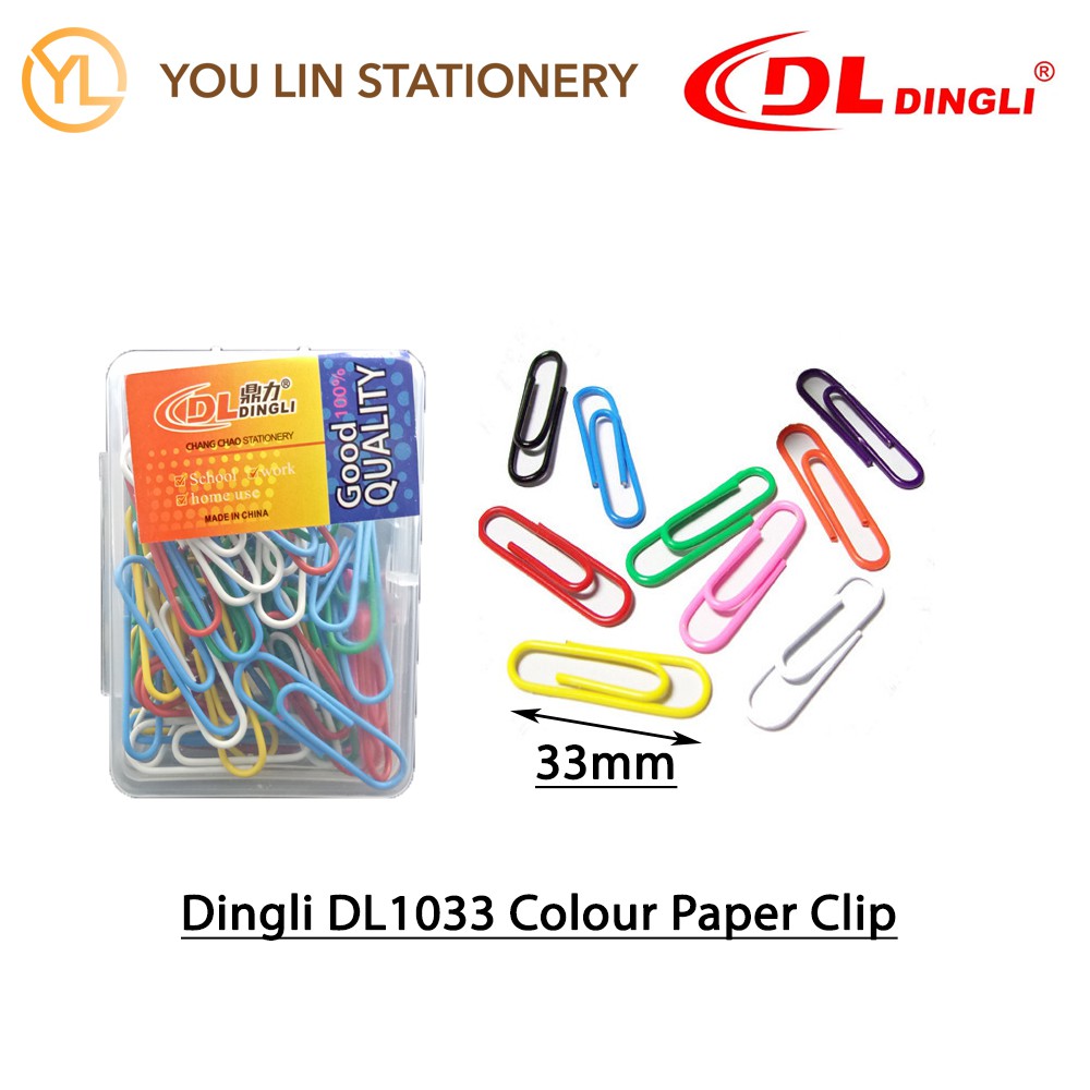 Dingli DL1033 33mm Colour Paper Clip | Shopee Malaysia