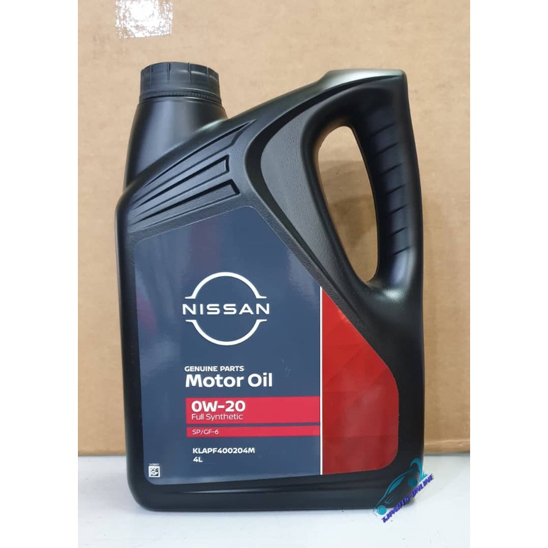 Nissan Motor Oil 0W-20 Fully Synthetic | Shopee Malaysia