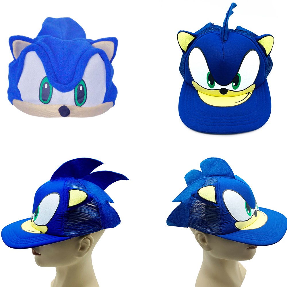 Anime New Sonic The Hedgehog Cartoon Youth Adjustable Hip Pop Hat Cap ...