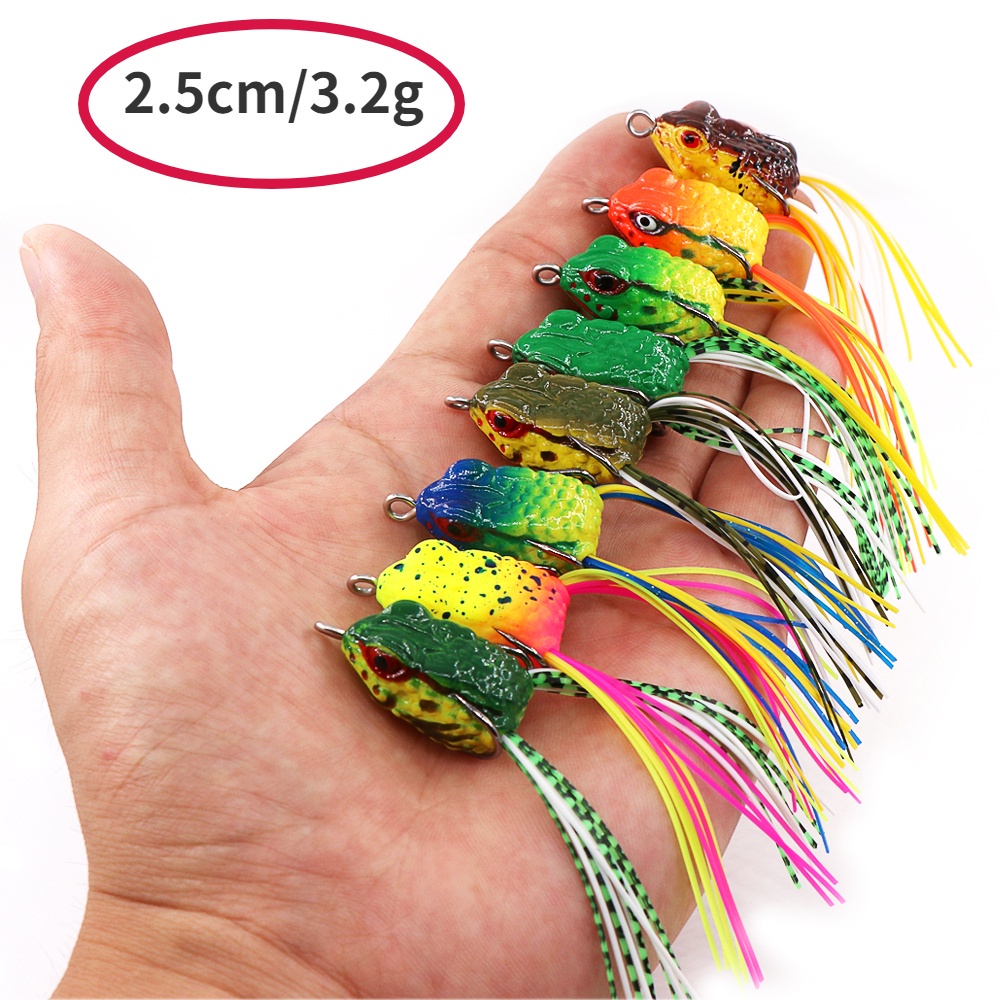 Umpan Casting Katak Soft Frog Lure 2.5cm 3.2g New Small Soft Thunder ...
