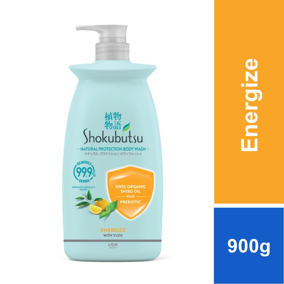 Shokubutsu Naturel Protection Body Wash Energize With Yuzu Bottle 900g ...
