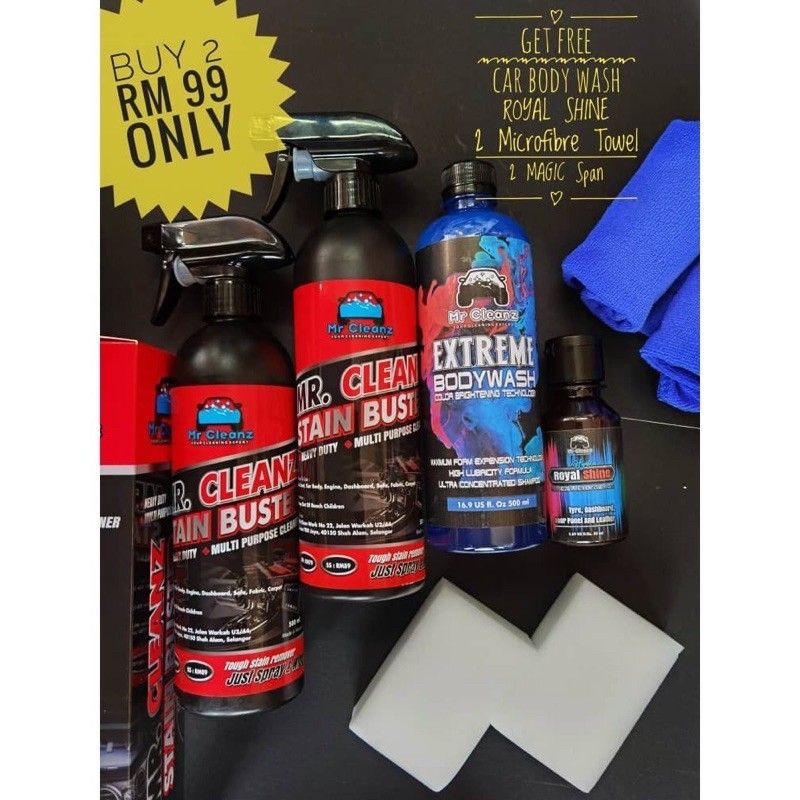 MR CLEANZ Stain Remover Multipurpose Cleaner Clean Stain Buster ...