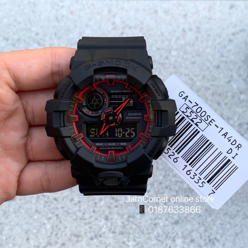 CASIO G-SHOCK AUTHENTIC GA-700SE-1A4 Matte Layered Neon Color | Shopee ...