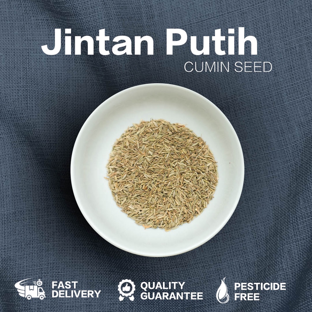 (HARGA BORONG) JINTAN PUTIH / CUMIN SEED 100G/500G (READY STOCK ...