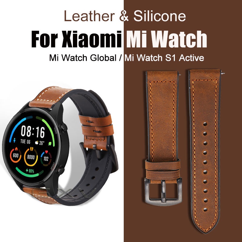 Sport Breathable Silicone Leather Strap for Xiaomi Mi Watch Global Band ...