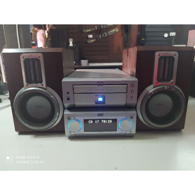 jvc mini hifi with ribbon speaker used | Shopee Malaysia
