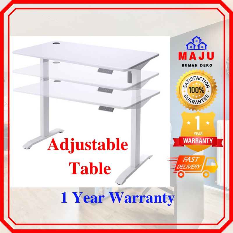 MAJU Adjustable Table Height Adjustable Office Table Standing Desk ...