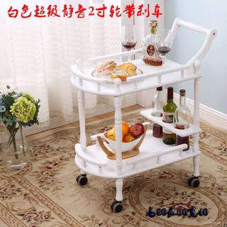 3 Tier Wooden Trolley With Wheel/ Multi function Trolley/ Dining Cart ...