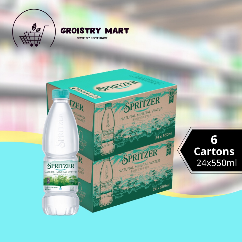 Spritzer Mineral Water 550ml ( 144 x 550ml ) 6 Cartons [Klang Valley & Seremban Delivery Only ...