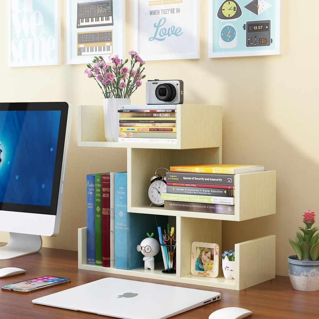 WeHome Wooden Table Stand Book Rack - Design A/B/C (White) | Shopee ...