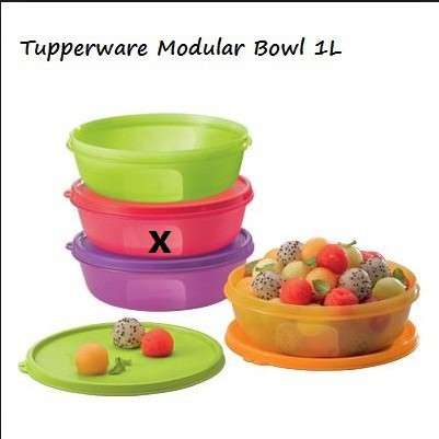 Tupperware Modular Bowl 1L (1PC) **READY STOCK** | Shopee Malaysia