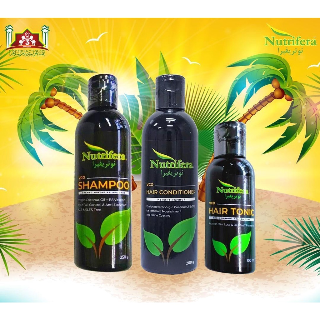 Set Rawatan Rambut Nutrifera (Shampoo, Hair Tonic, Hair Conditioner ...