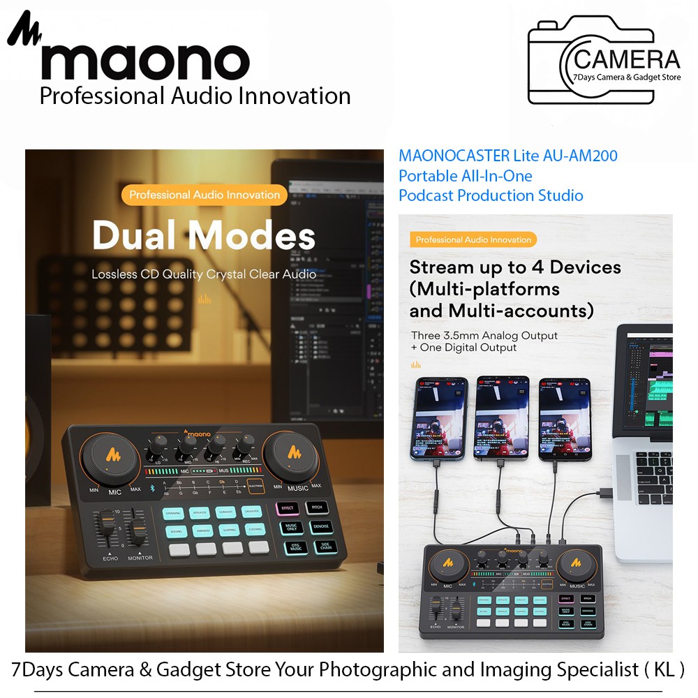 MAONO AM200 MAONOCASTER / AU AM200 / AM200 / Portable All-In-One ...