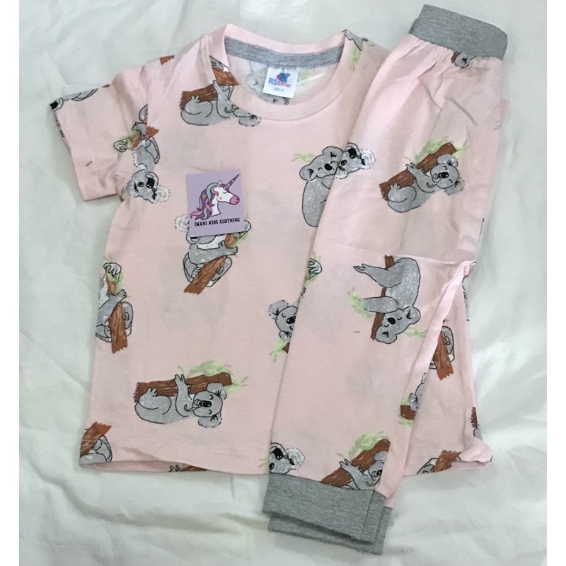 Koala pyjamas set (1y-6y) | Shopee Malaysia