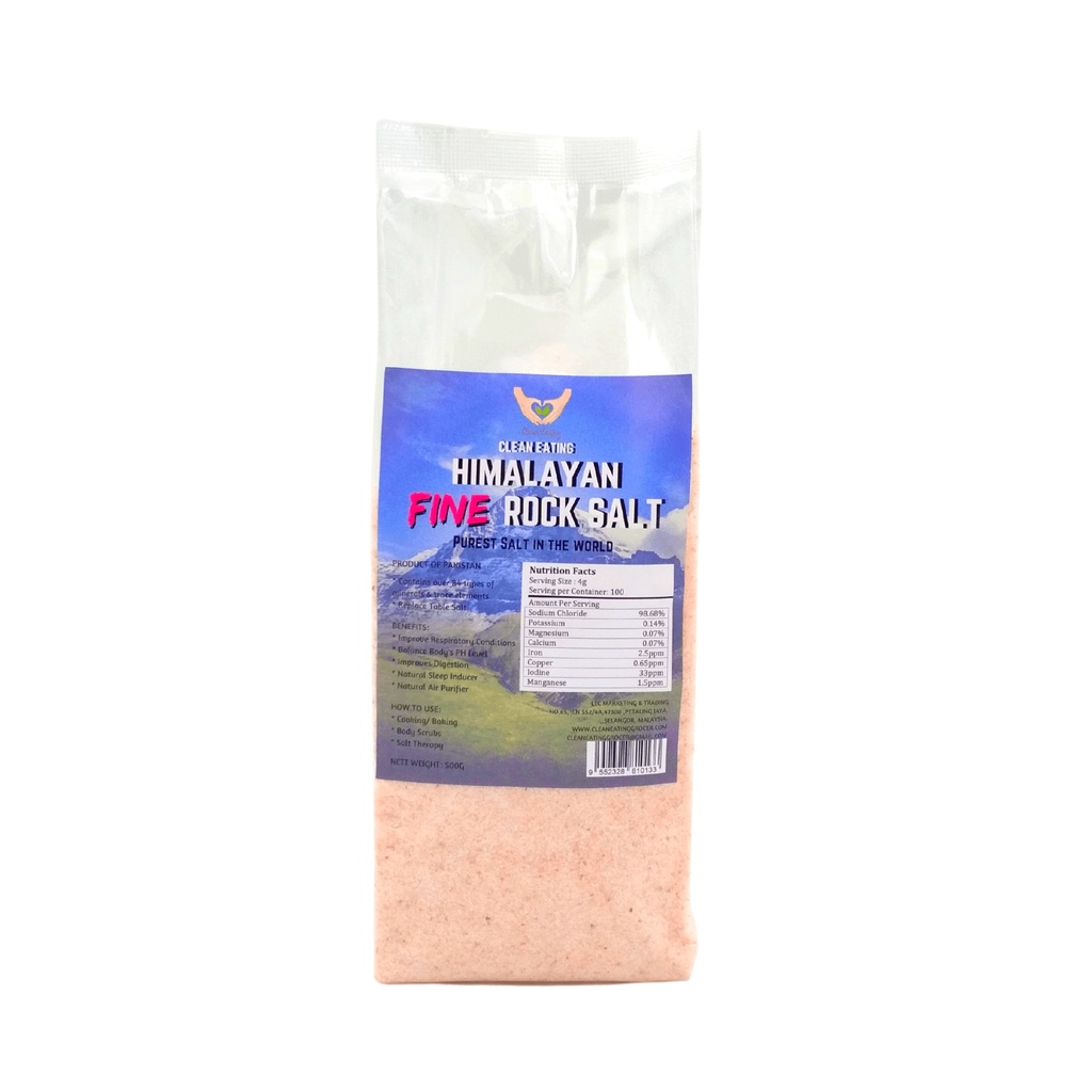 Clean Eating Himalayan Rock Salt - Fine / Garam Bukit - Halus (500g ...