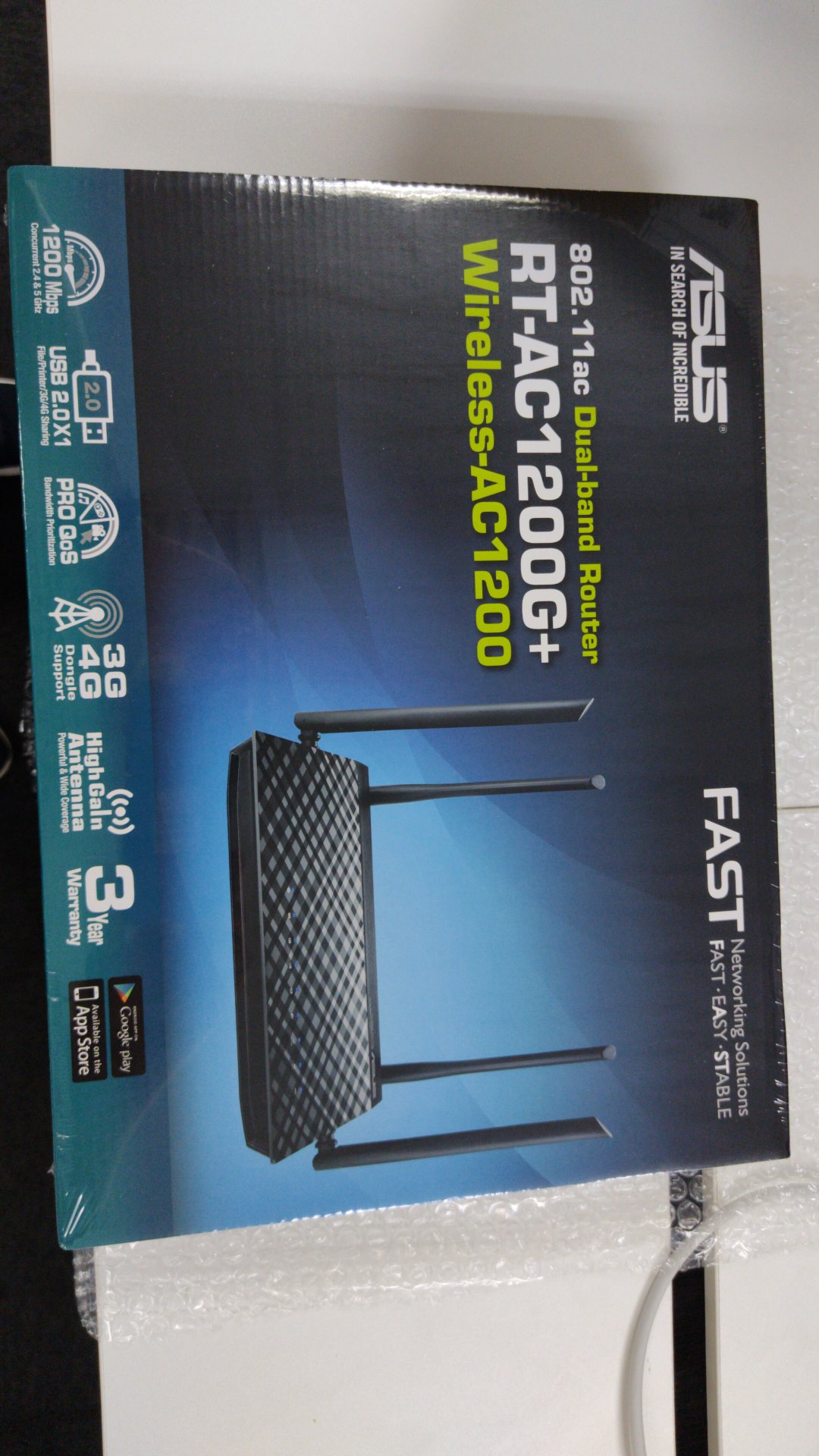 ASUS RT-AC1200G+ Wireless Dual Band 2.4GHz + 5GHz AC1200 Gigabit WiFi ...