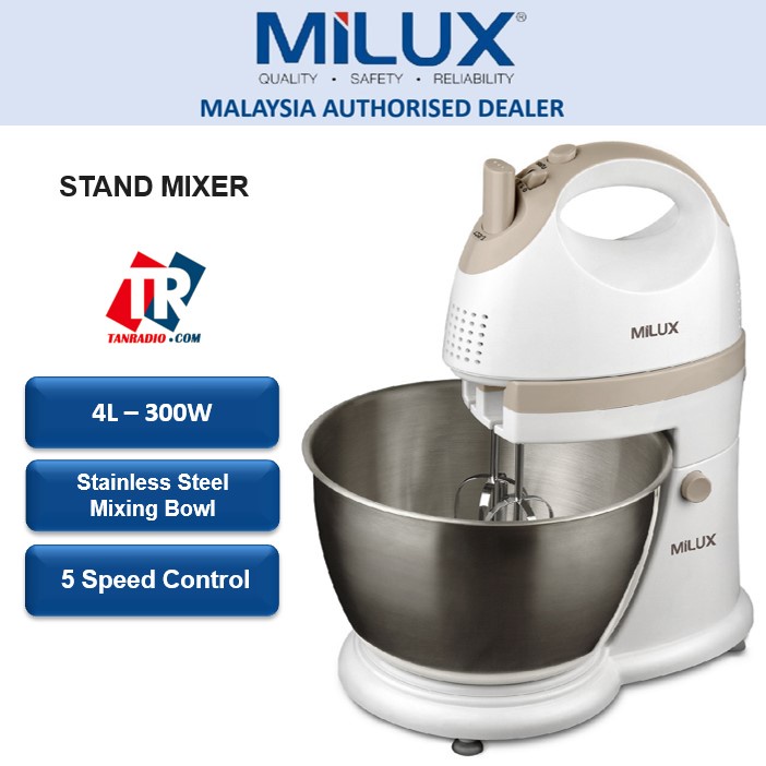 Milux ( MILUX-MSM-9906 ) Stand Mixer Mesin Pengaduk | Shopee Malaysia