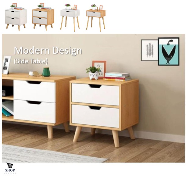 Nordic Side Table Side Cabinet Modern Style | Bedside Table | Lamp ...