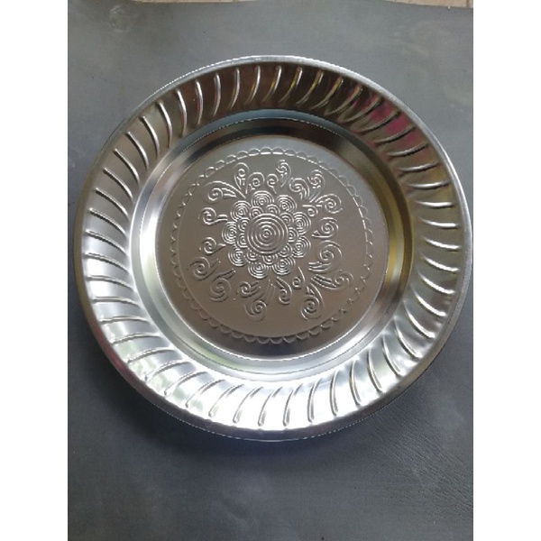 round plate 30cm 12" 35cm 14" talam besi 30cm talam besi 35cm talam ...