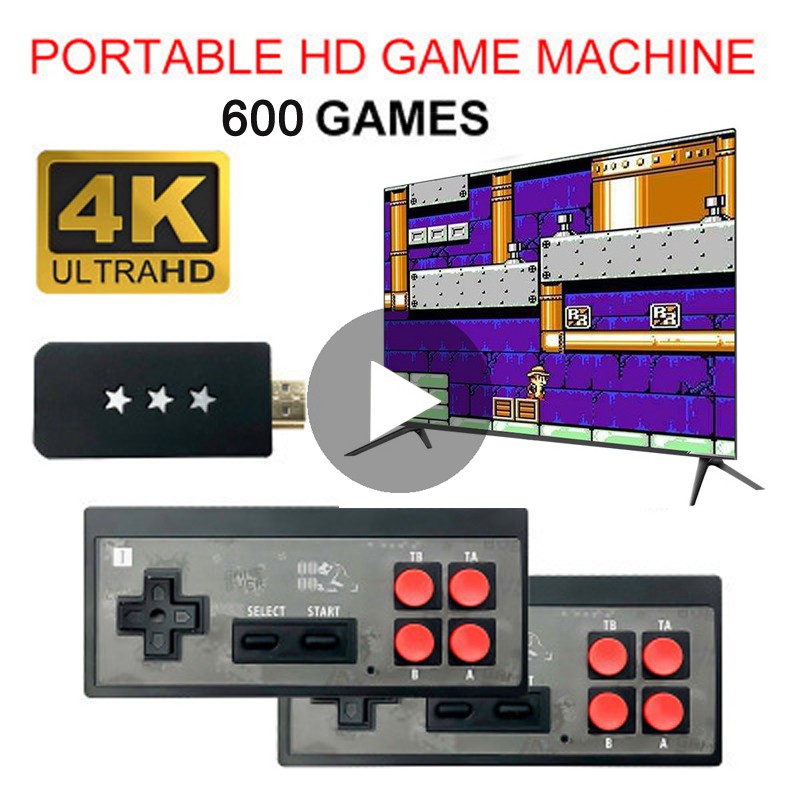 Retro Video Game Stick 4K Console Player Arcade for Children Videogame ...