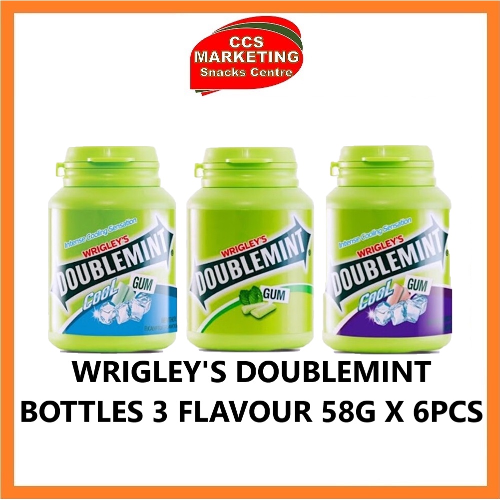 CCS Wrigley's Double Mint Bottle ( 58g x 6pcs ) | Shopee Malaysia