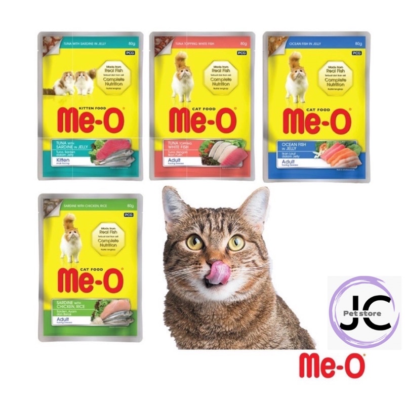 Me-O Pouch Cat Food 80g / Wet Food | Shopee Malaysia