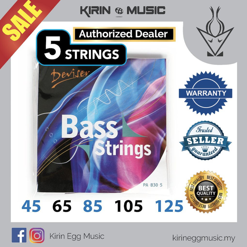 Deviser 5 Strings Bass Guitar Strings Set | Shopee Malaysia