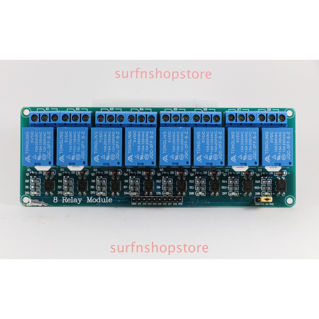Arduino 8 Channel Way Opto Isolator 5V Relay Module ( ACTIVE LOW ...