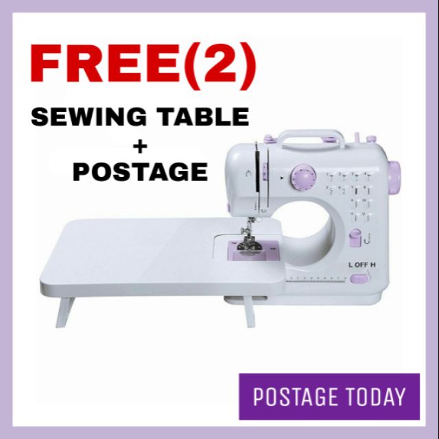 BEGINNER MULTI SEWING MACHINE PORTABLE WITH TABLE 12 BULIT IN STITCH ...