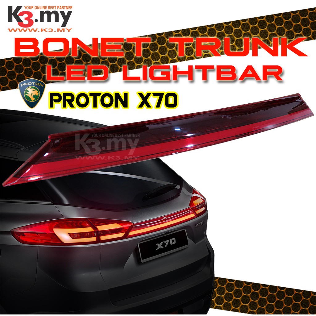 Proton X70 Rear Running Tail Lamp Center Led Light Bar (Red) | Shopee ...