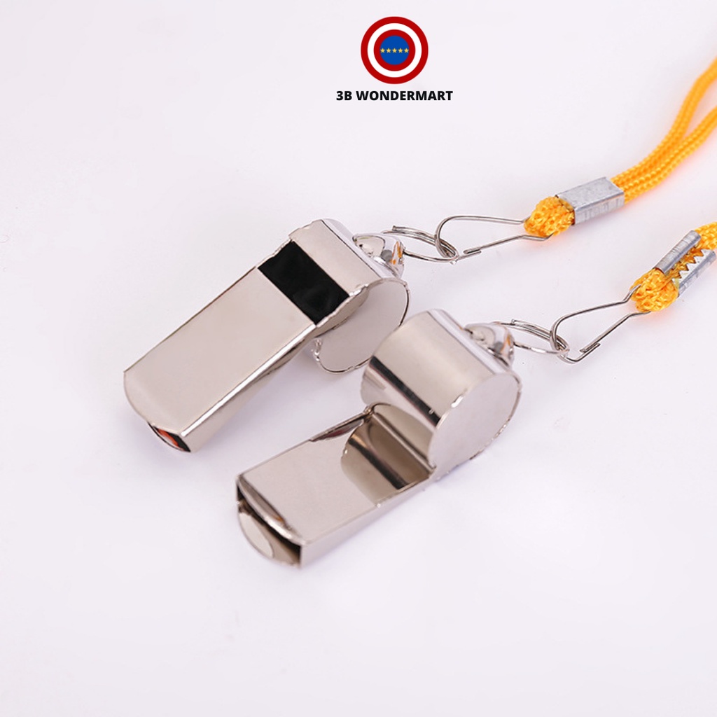 Kit Emergency Sports Referee Football Whistle Metal Lanyard Whistle ...