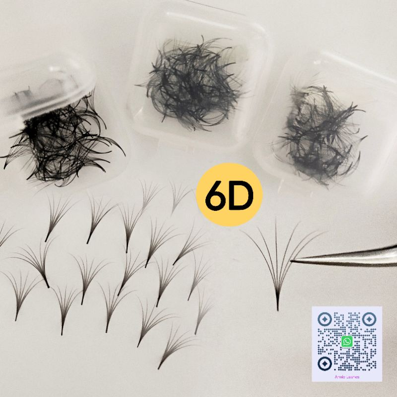 5D 6D Premade Volume Fans Eyelash Extension 0.07 C CC D Curl 120pcs ...