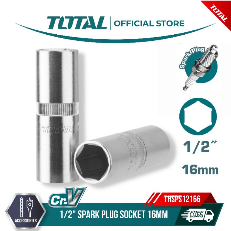 Total Spark Plug Box Socket 1/2" X 16mm THSPS12166 | Shopee Malaysia