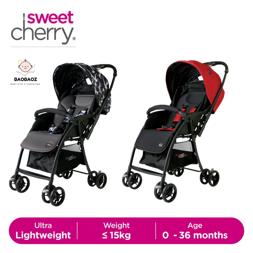 Sweet Cherry Extra Lightweight, 2 Ways Facing & Quick Foldable Baby ...