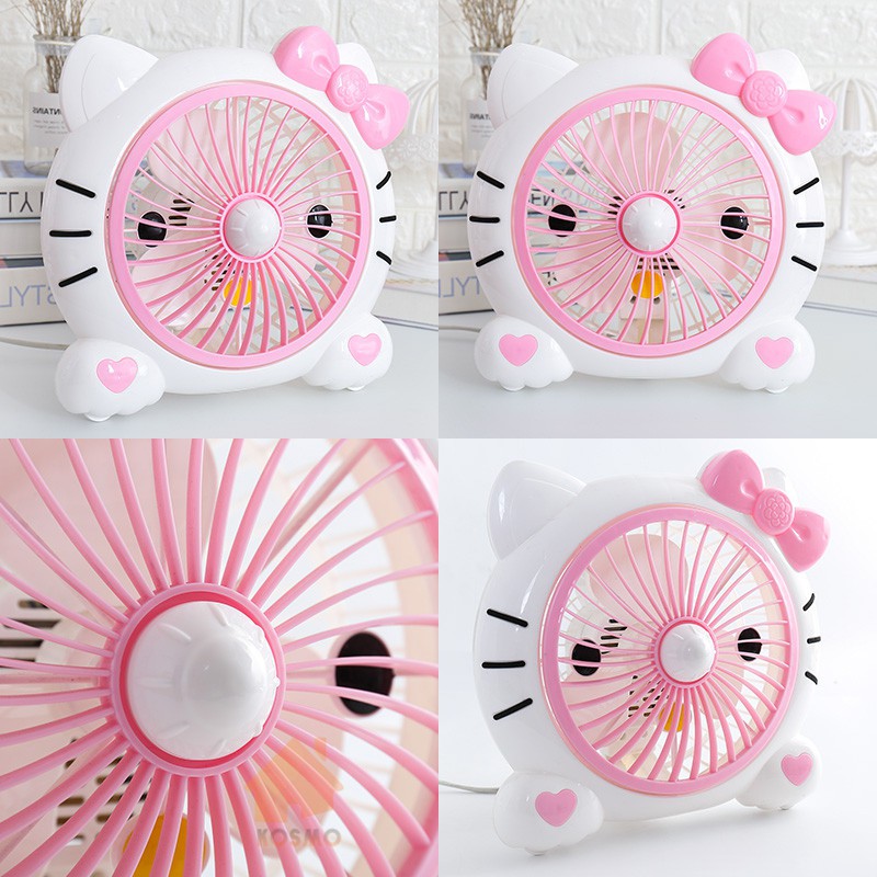 Table Fan Cute Cartoon Electric Fan Desktop Office Fan Kipas Angin Fans ...