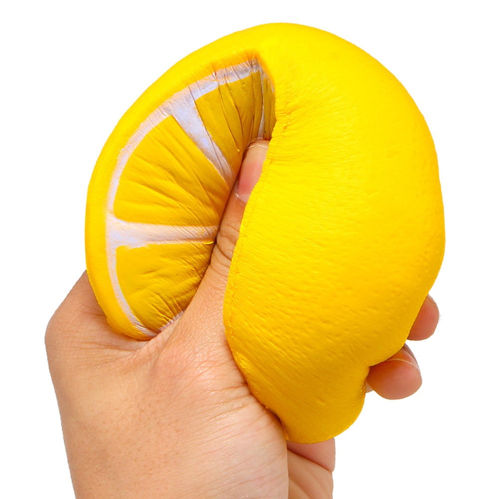 Jumbo Squishy Lemon Squishies Super Slow Rising Toy Phone Strap ...