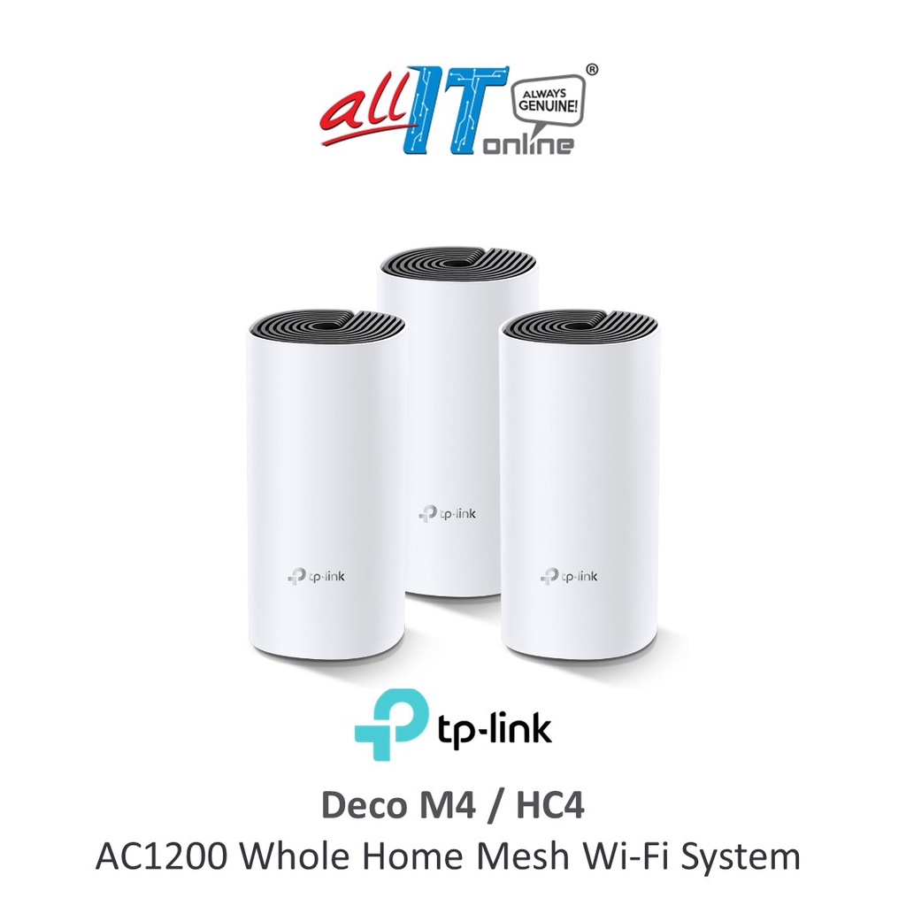 TP-Link AC1200 Repeater Deco M4 / Deco HC4 (2 Pack / 3 Pack) | Shopee ...