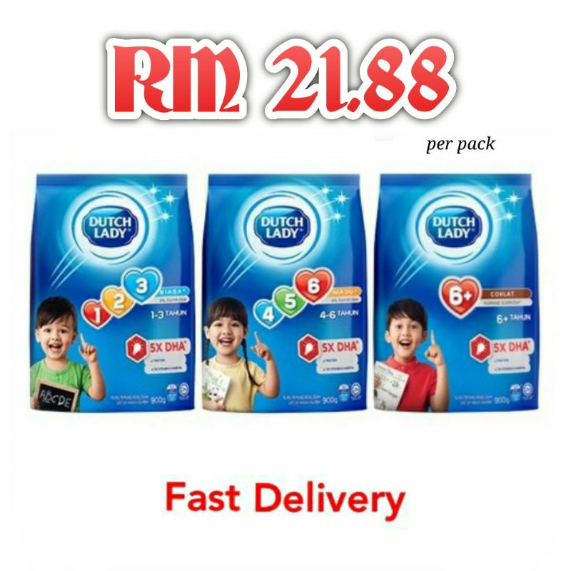 Dutch Lady 123/456/6+ Asli/Madu/Coklat 850g x 1pack | Shopee Malaysia