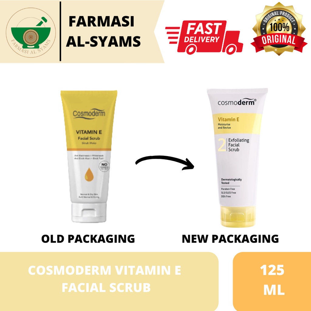 COSMODERM VITAMIN E SERIES (Facial Scrub) | Shopee Malaysia